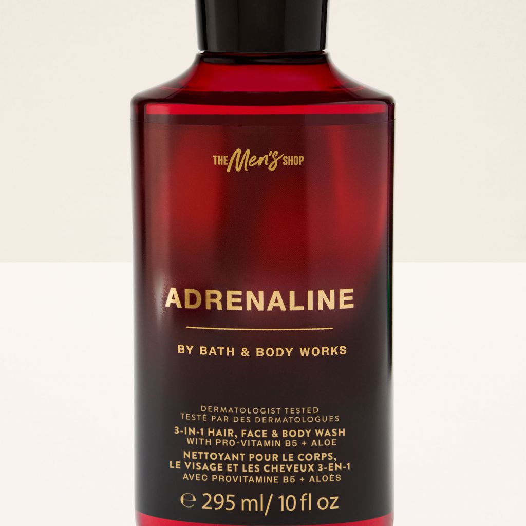 ג’ל רחצה שיער, פנים וגוף Adrenaline | Bath and Body Works ישראל